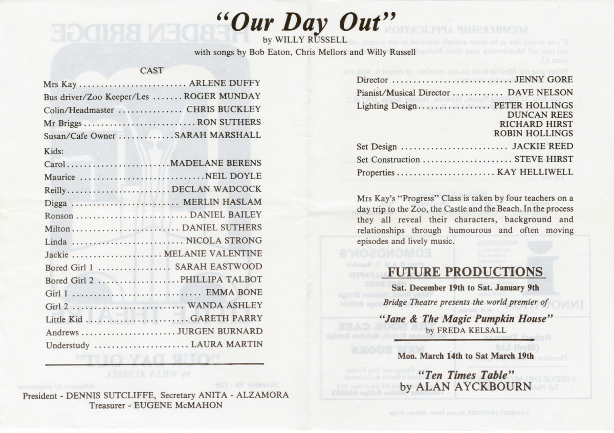 Our Day Out, 1987 – Hebden Bridge Little Theatre